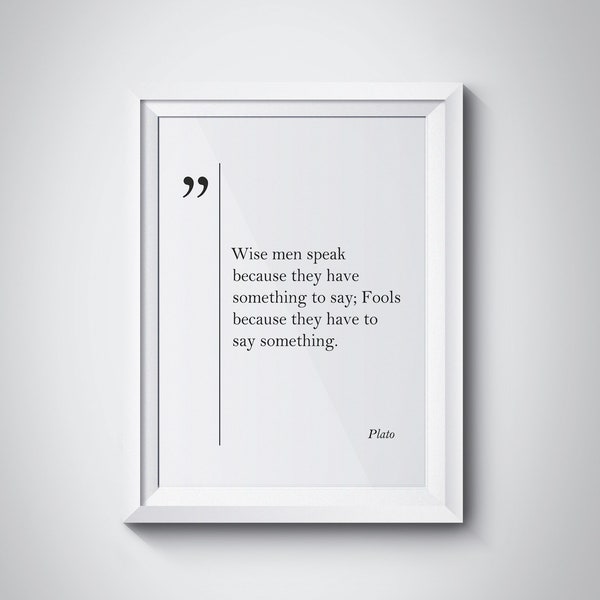 Plato Quote - Etsy