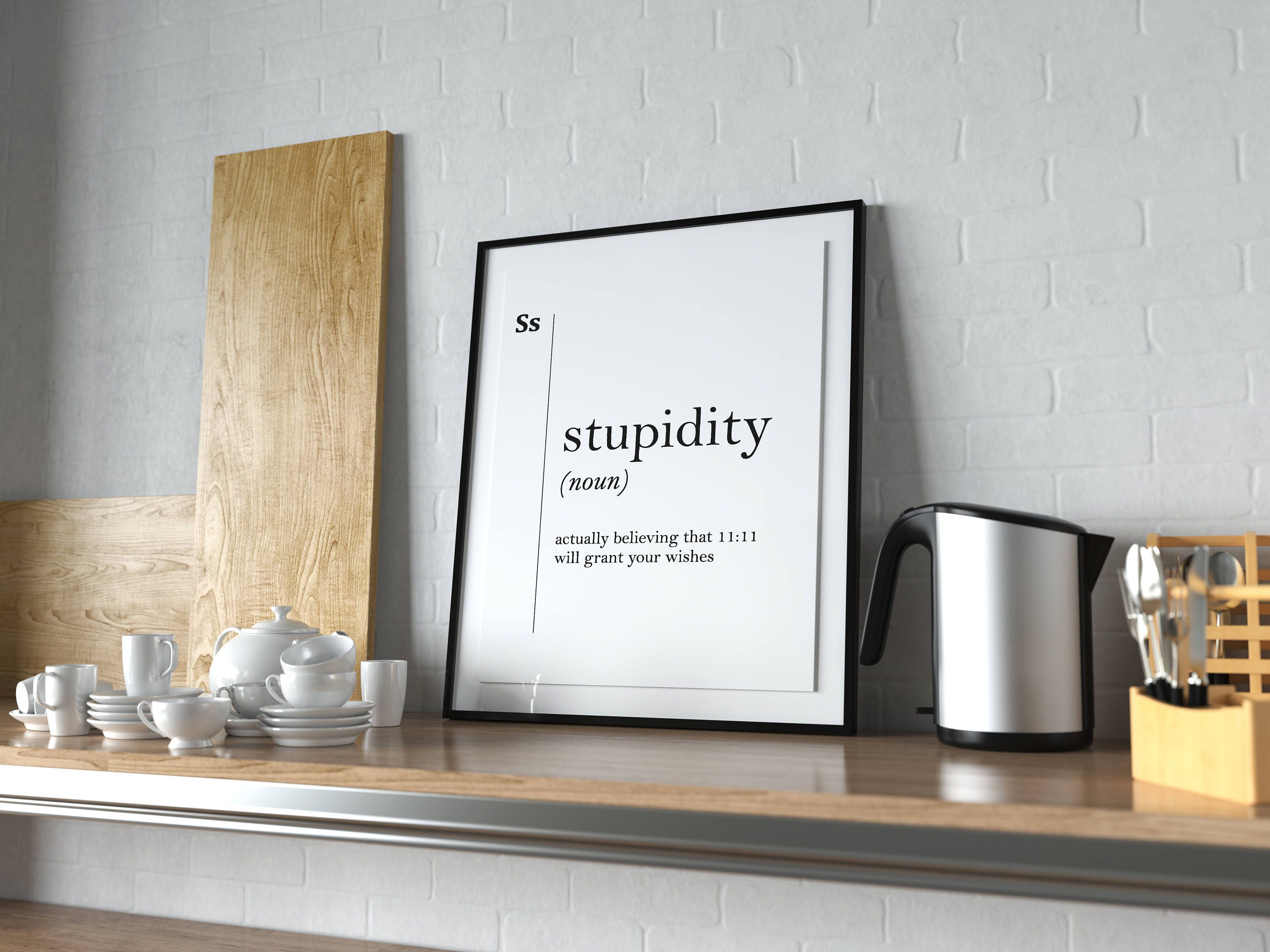 Stupidity Definition Print Dorm College Decor Friend Gift - Etsy