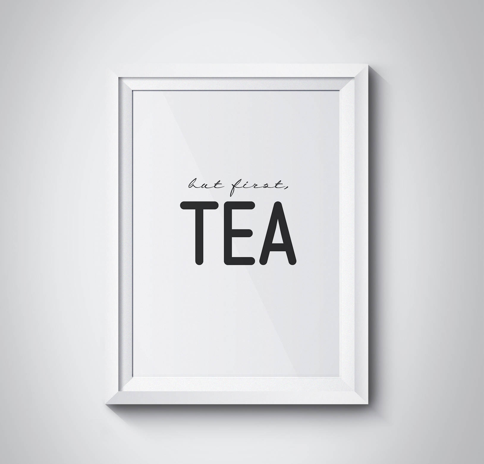 But First Tea Print Office Decor Tea Print Kitchen Printables Kitchen ...