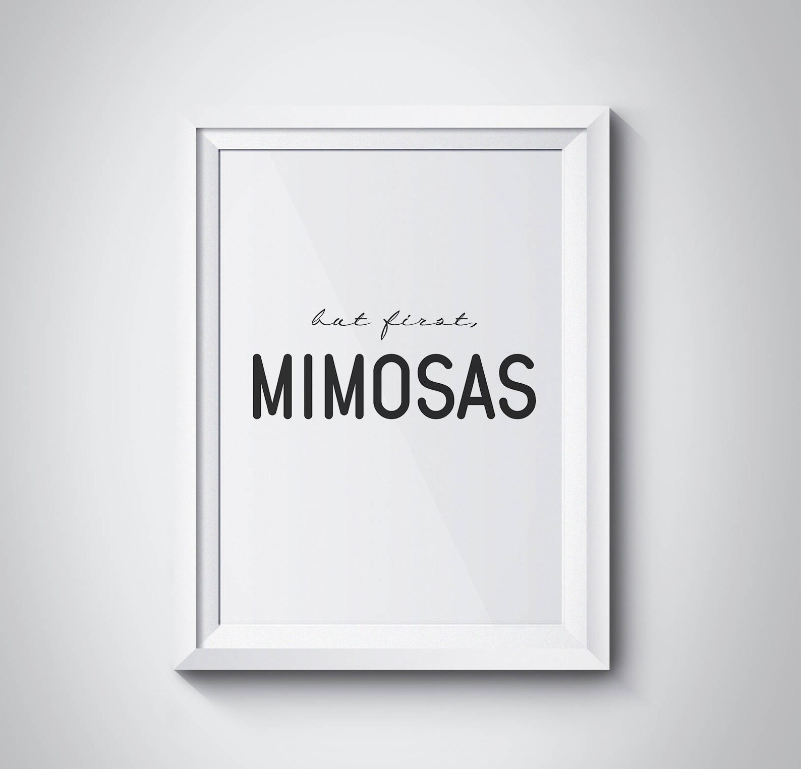 But First Mimosas Mimosa Bar Sign Bridesmaid Poster Bar Sign - Etsy