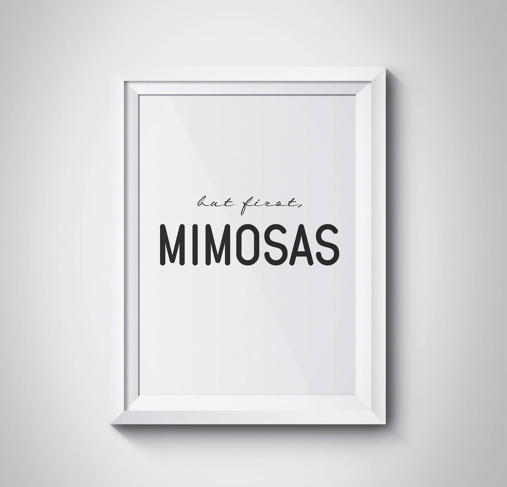 But First Mimosas Mimosa Bar Sign Bridesmaid Poster Bar Sign - Etsy