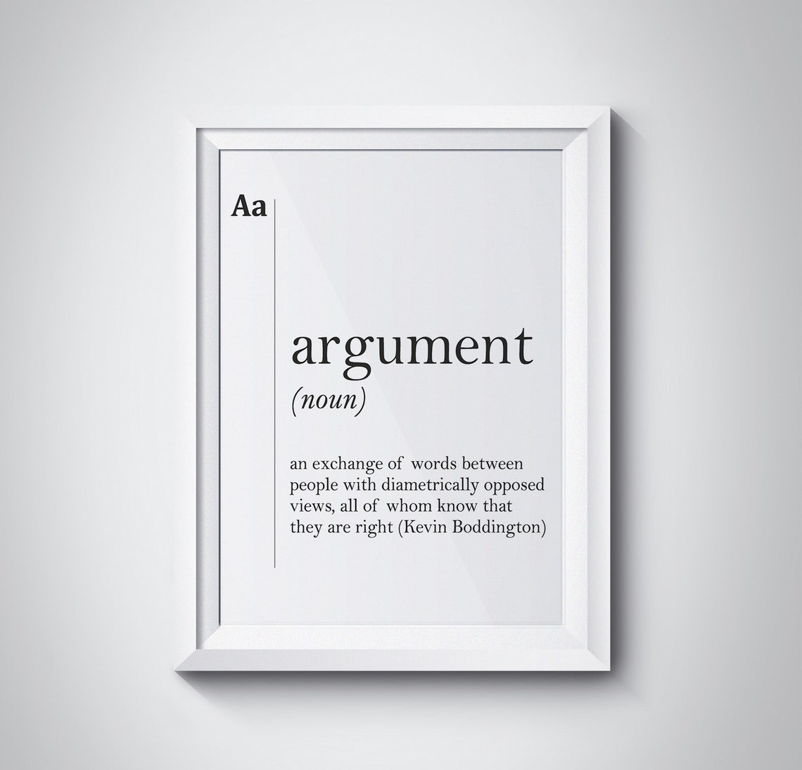 Argument Definition Print Argument Poster Office Wall Art Lawyer Office ...