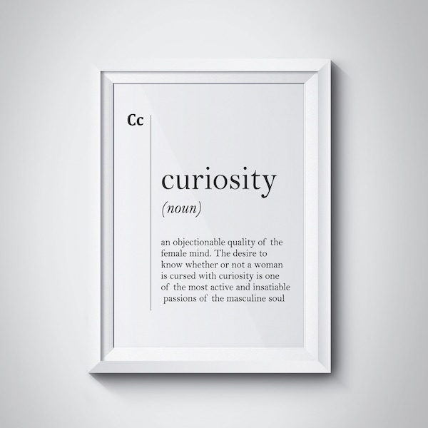 Curiosity Poster - Etsy
