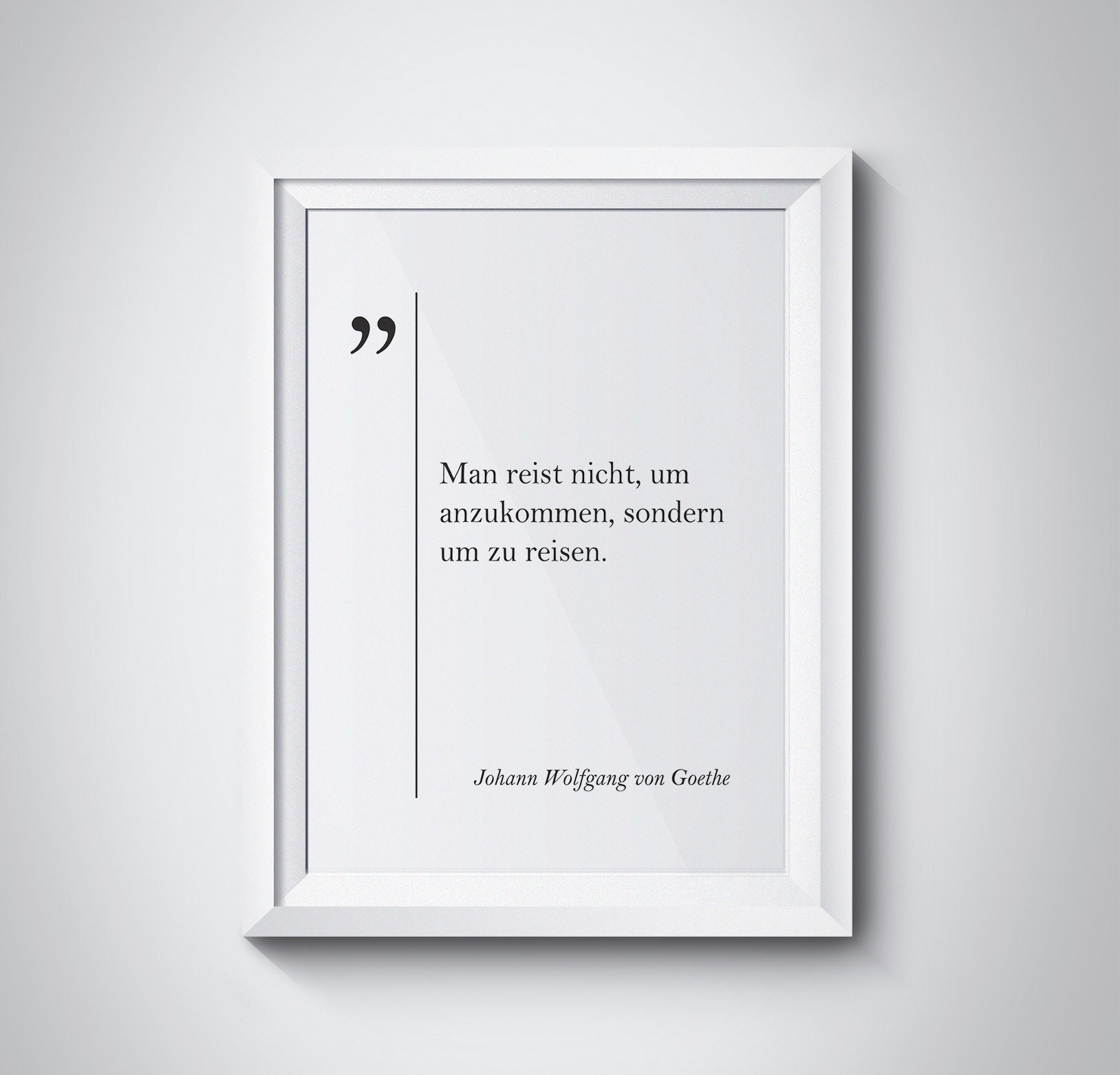 Goethe Quote Goethe Poster Deutsche Zitaten German Quotes German Wall ...
