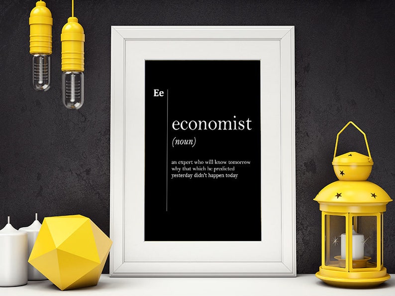 Economist Definition Print Gift for Coworker New Job Graduation Student ...
