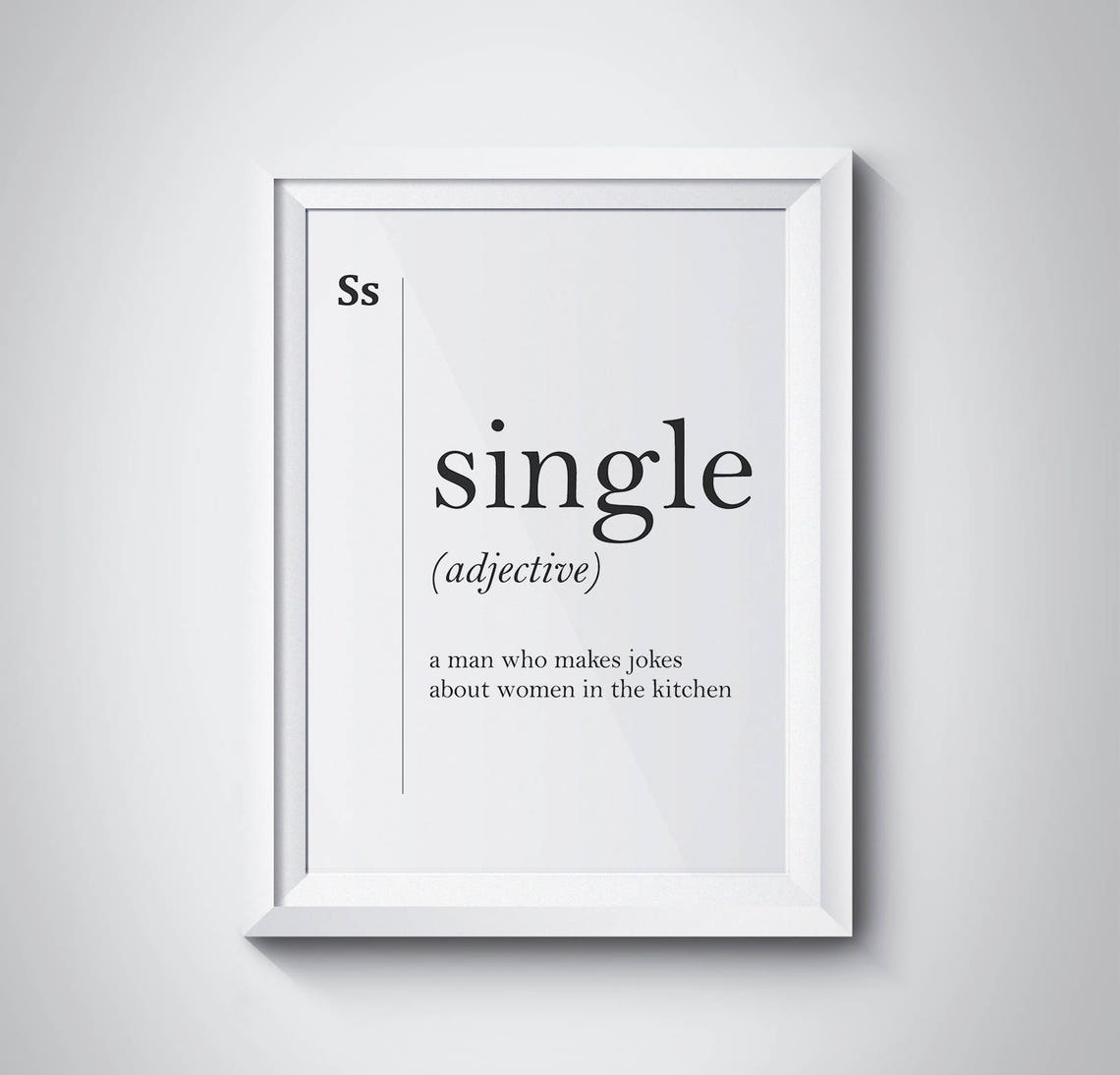 Single Definition Gift for Him Dictionary Art Office Decor - Etsy
