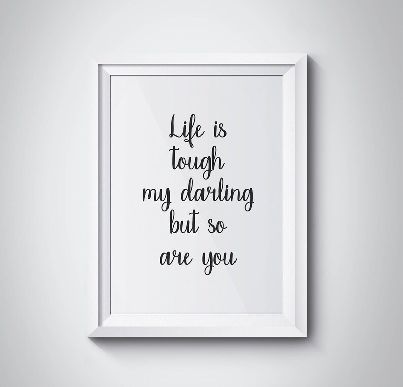 Life is Tough My Darling but so Are You Husband Birthday Gift Wife Gift ...