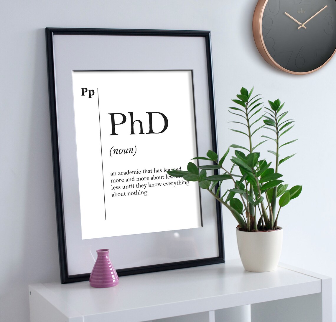Phd Definition Print Phd Gift for Teacher Philosophy Funny Professions ...
