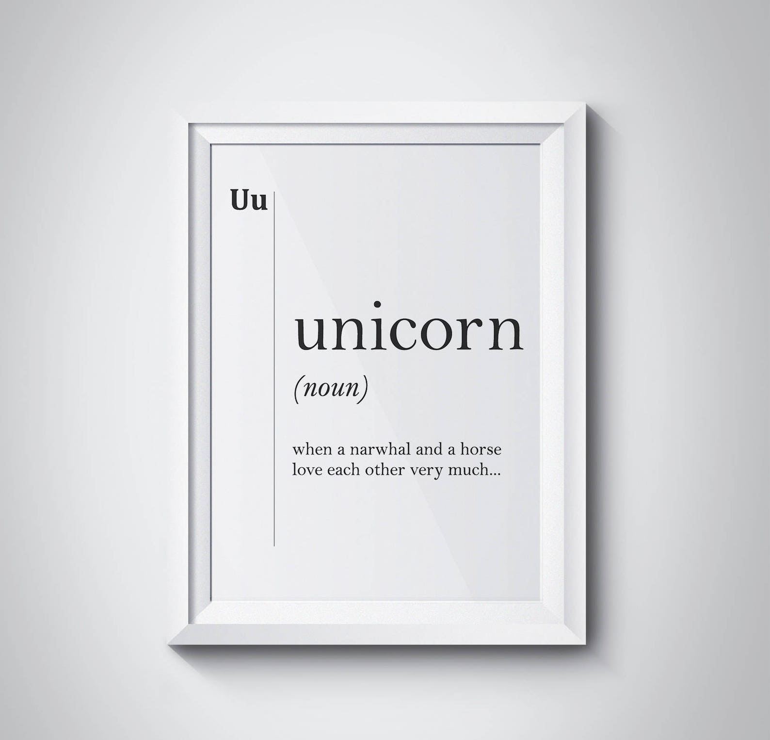 Unicorn Definition Poster Unicorn Gift Unicorn Quotes Funny Unicorn ...