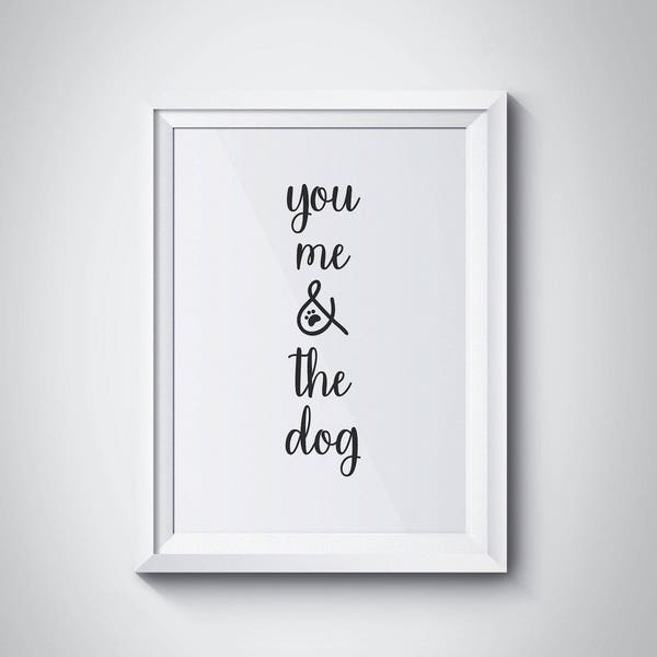 You Me and the Dog - Etsy