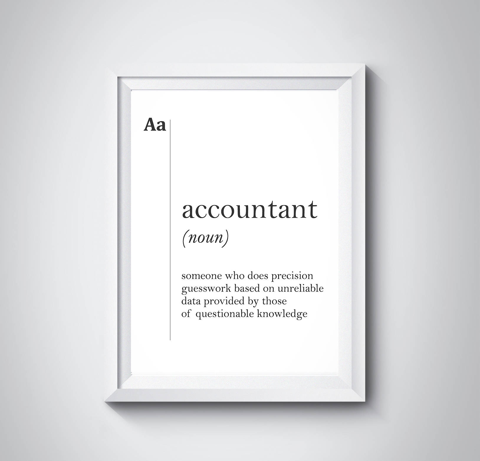 Accountant Definition Accountant Gift Coworker Gift New Job Gift ...