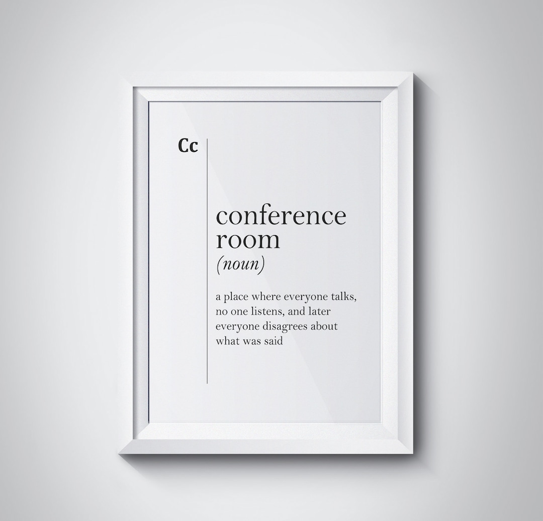 Conference Room Definition Office Wall Decor Boss Gift Manager Gift ...