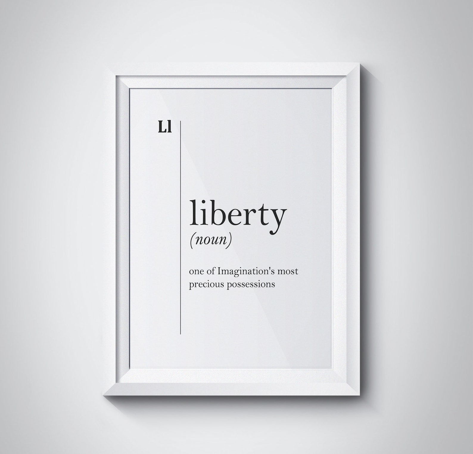 Liberty Definition Print Liberty Poster Politics Quotes Liberty Gift ...