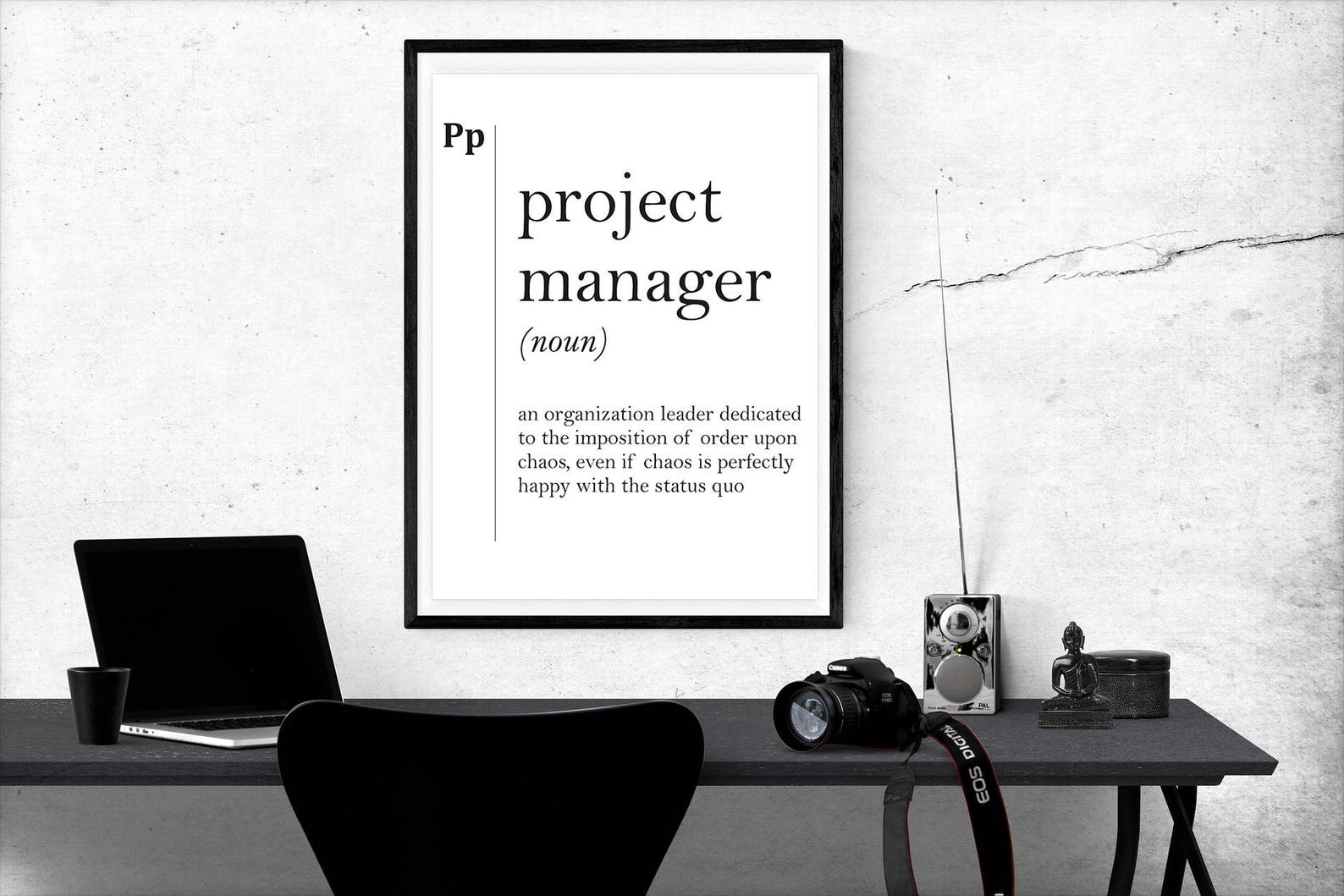 Project Manager Definition Print Gift for Coworker Boss Funny Poster ...