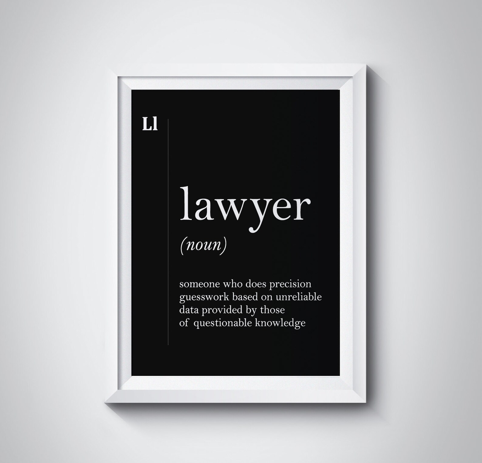 Lawyer Definition Lawyer Gift Attorney Gift Lawyer Poster - Etsy