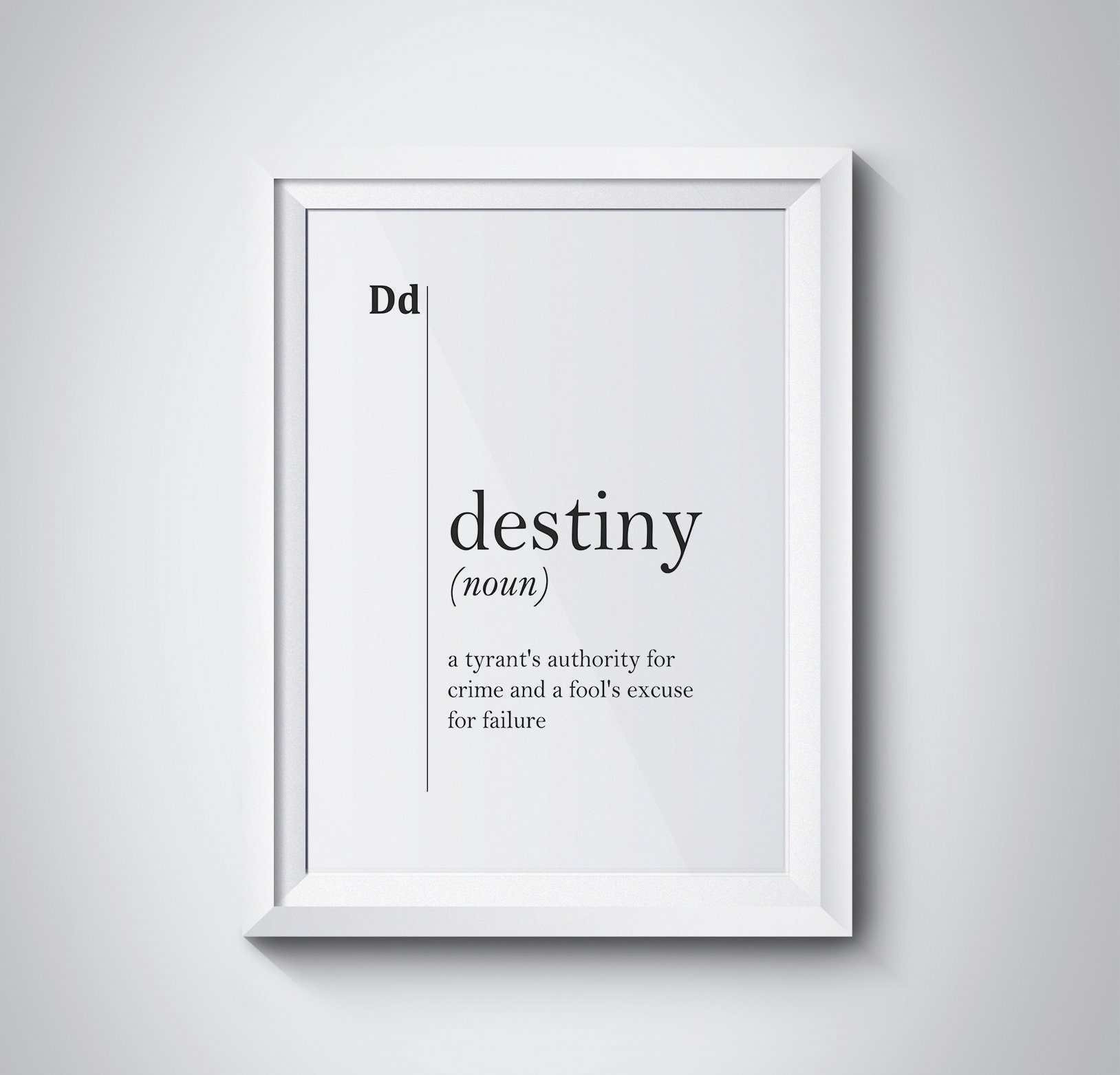 Destiny Definition Print Destiny Art Destiny Gift Poster Politics ...