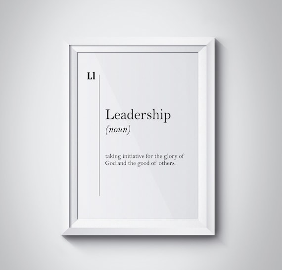 Leadership Wall Art Leadership Poster Leadership Definition - Etsy