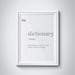 Dictionary Funny Definition Print Gift for Teacher Student Dorm School ...