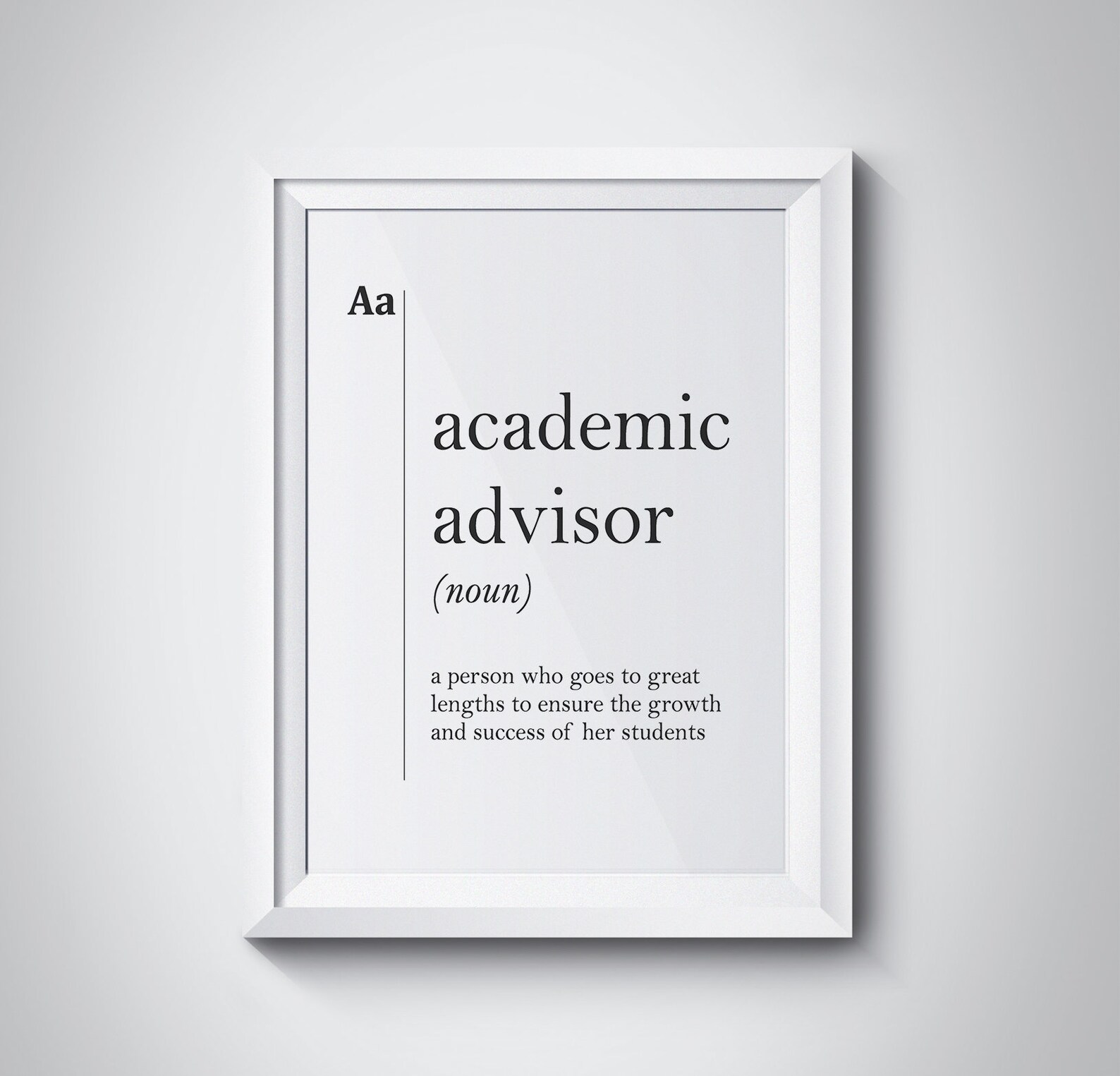 Academic Advisor Definition Print College Coworker Gift - Etsy