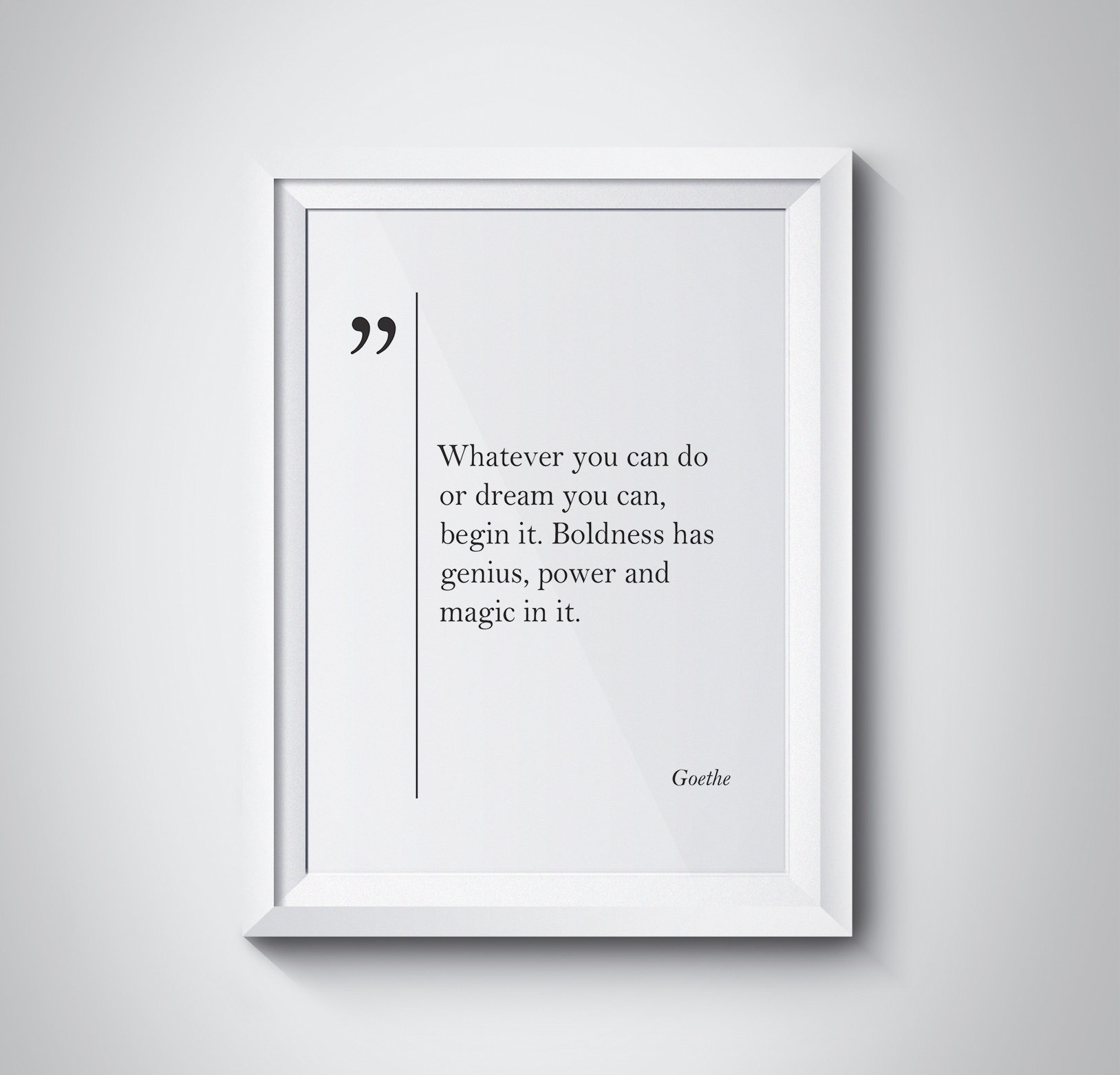 Goethe Print, Goethe Quote, Goethe Poster, German Quotes, German Wall ...