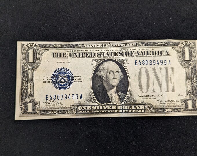 1928 Funny Back Rare, United States Currency, High Grade Paper Money - Etsy