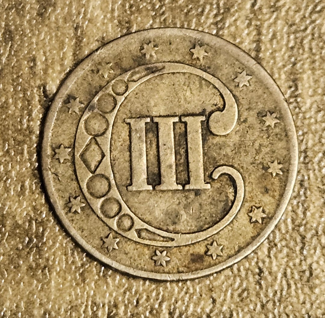 1851 THREE Cent Trime Piece Bin#1 - Etsy
