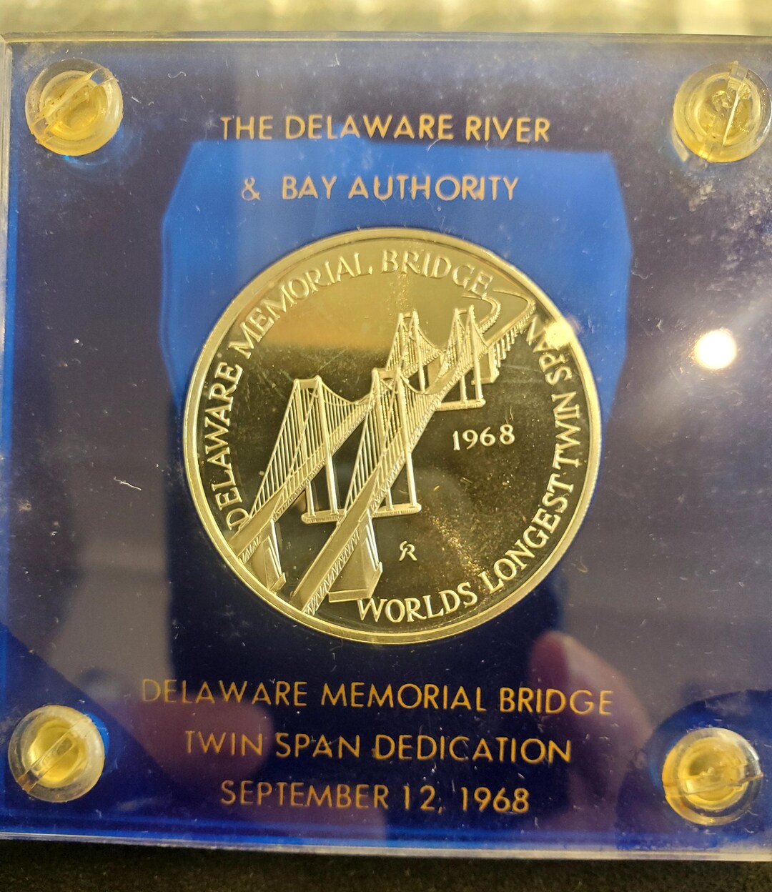 1968 Delaware Mem Bridge Twin Span Dedication Coin. BIN #4 - Etsy