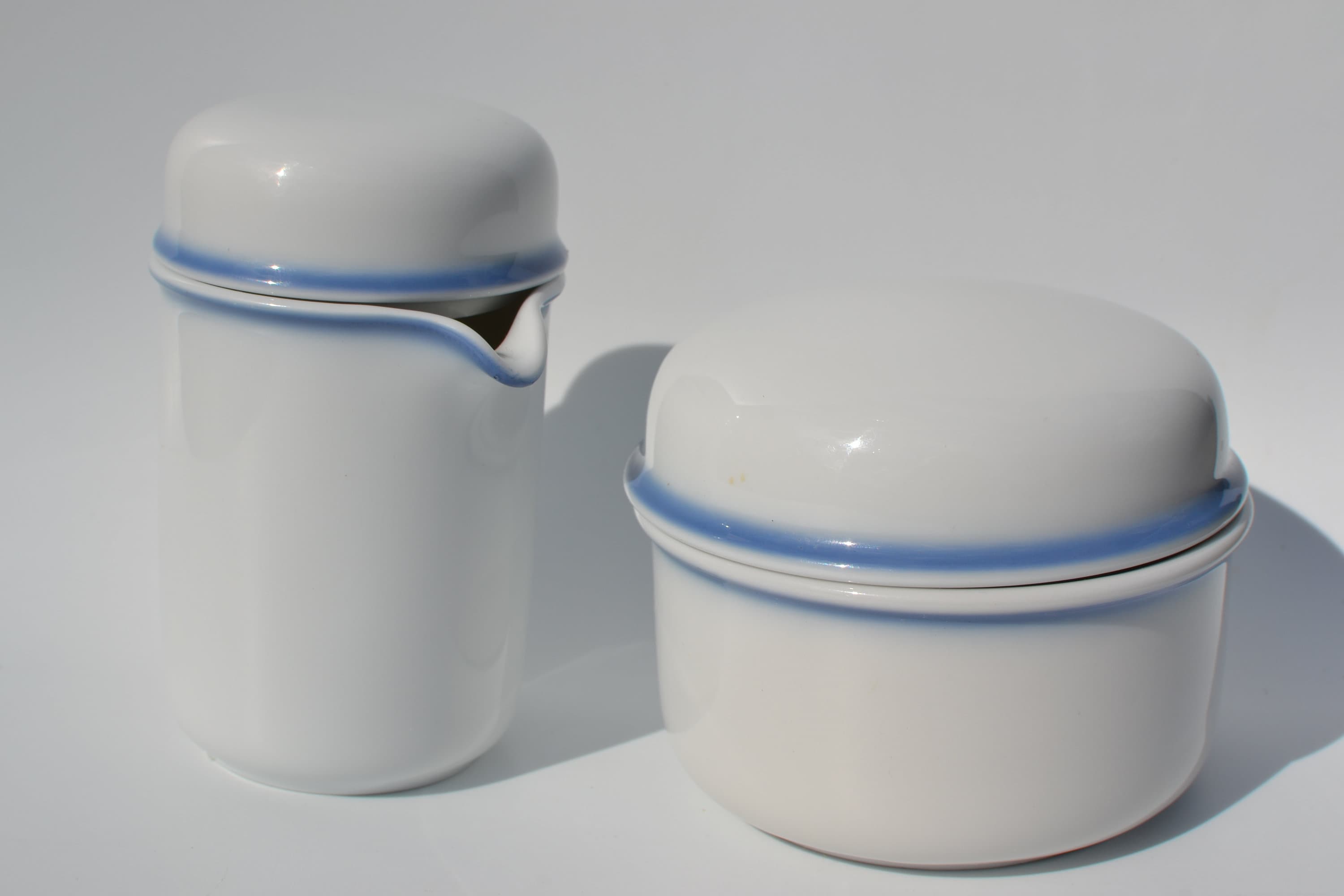 Vintage Thomas Germany Scandic White Sugar Bowl and Creamer Ceramic ...