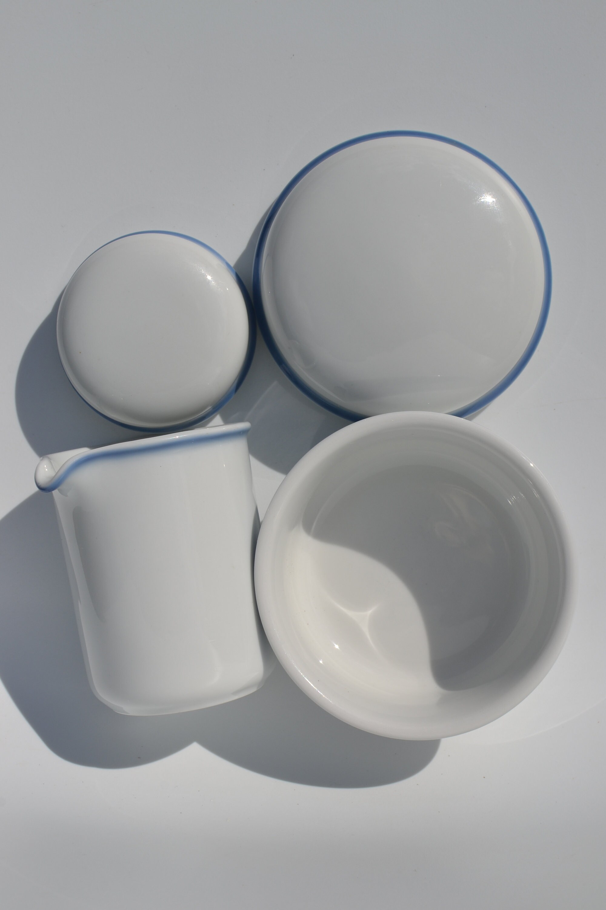 Vintage Thomas Germany Scandic White Sugar Bowl and Creamer Ceramic ...