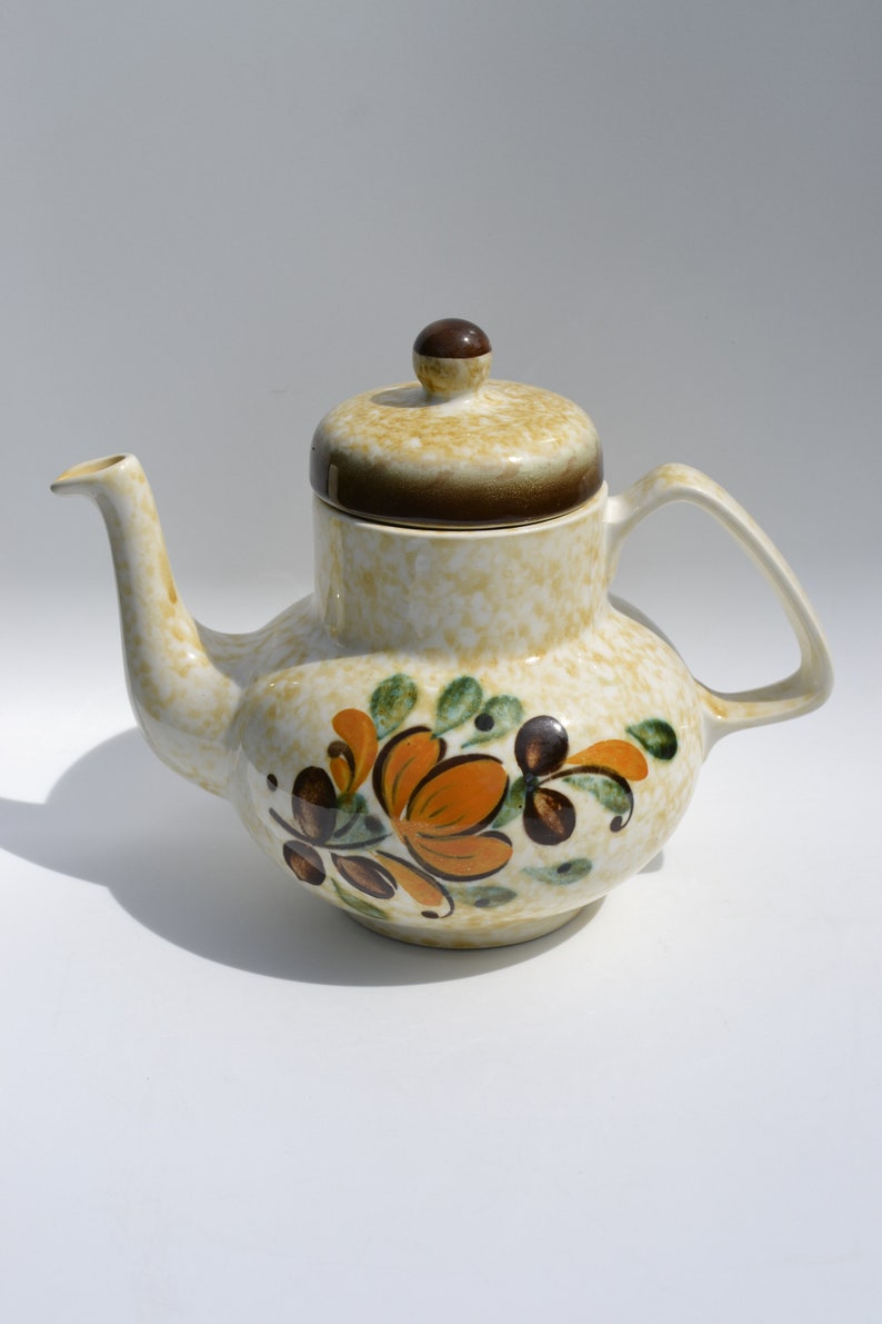 Vintage BOCH Belgium Corfou La Louviere Teapot / Coffee Pot Retro ...