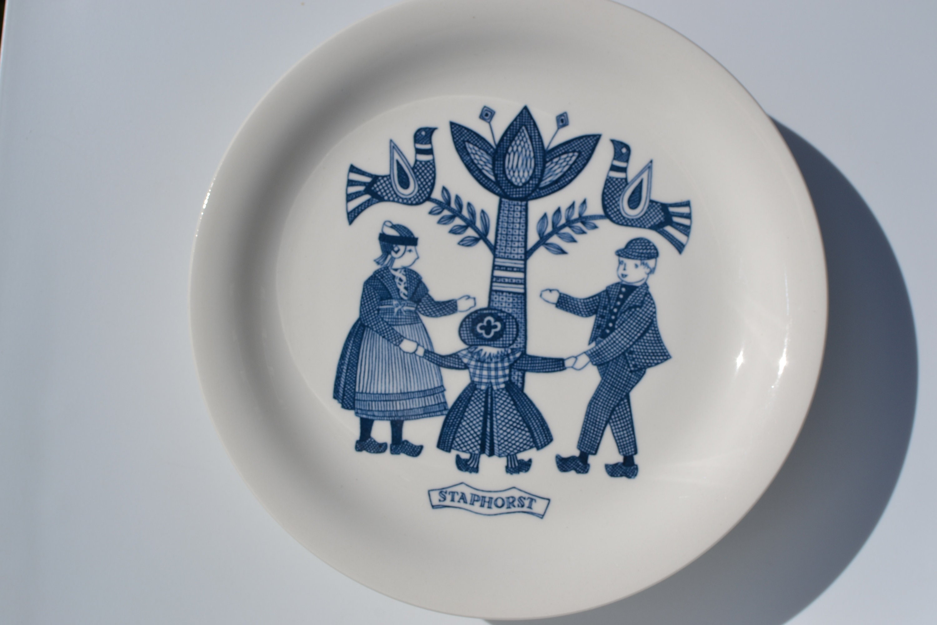 6 Vintage Royal Sphinx Maastricht Six Plates Mid Century Blue - Etsy
