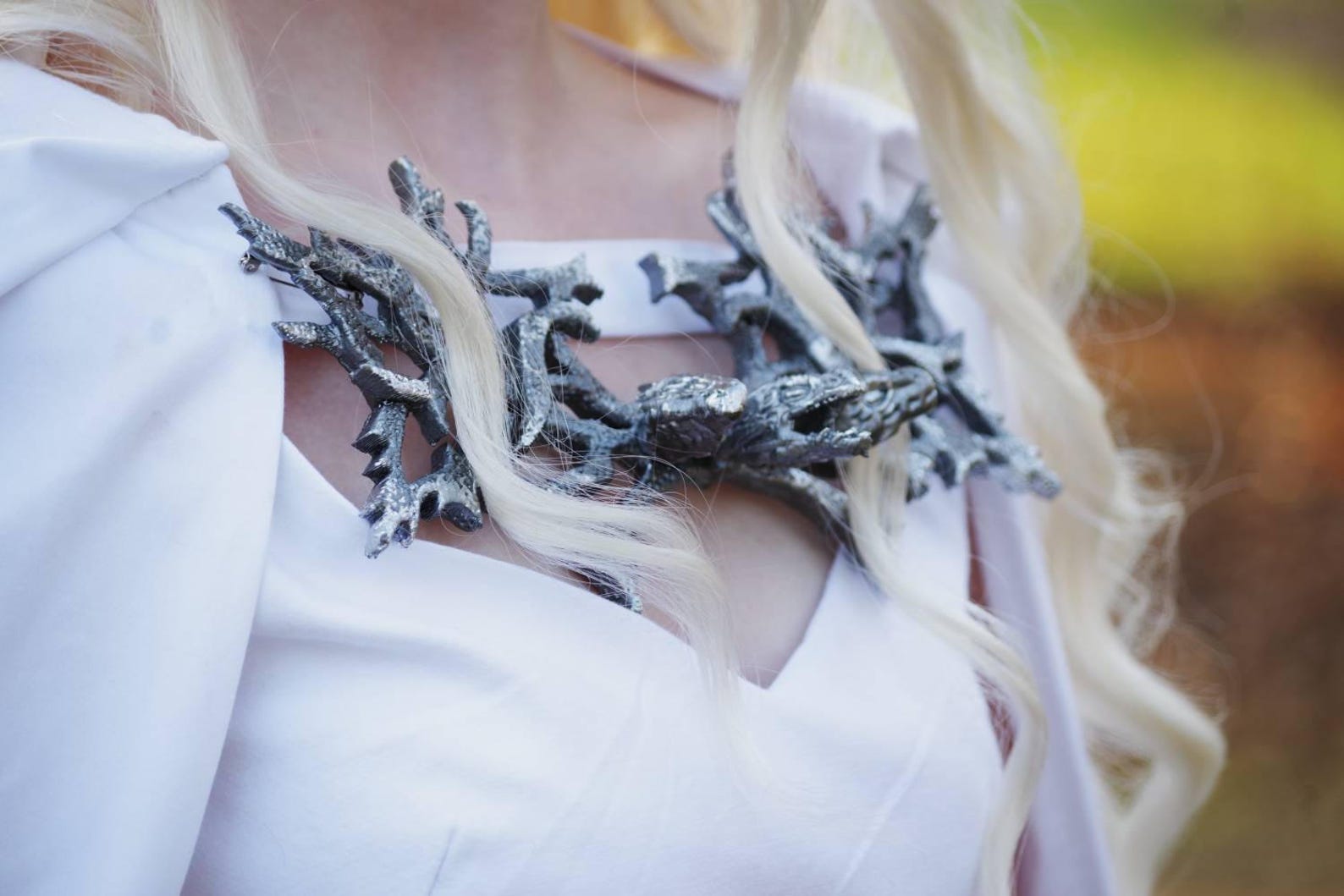Daenerys Three Dragon Chest Piece - Targaryen Dragon Necklace - Winged ...