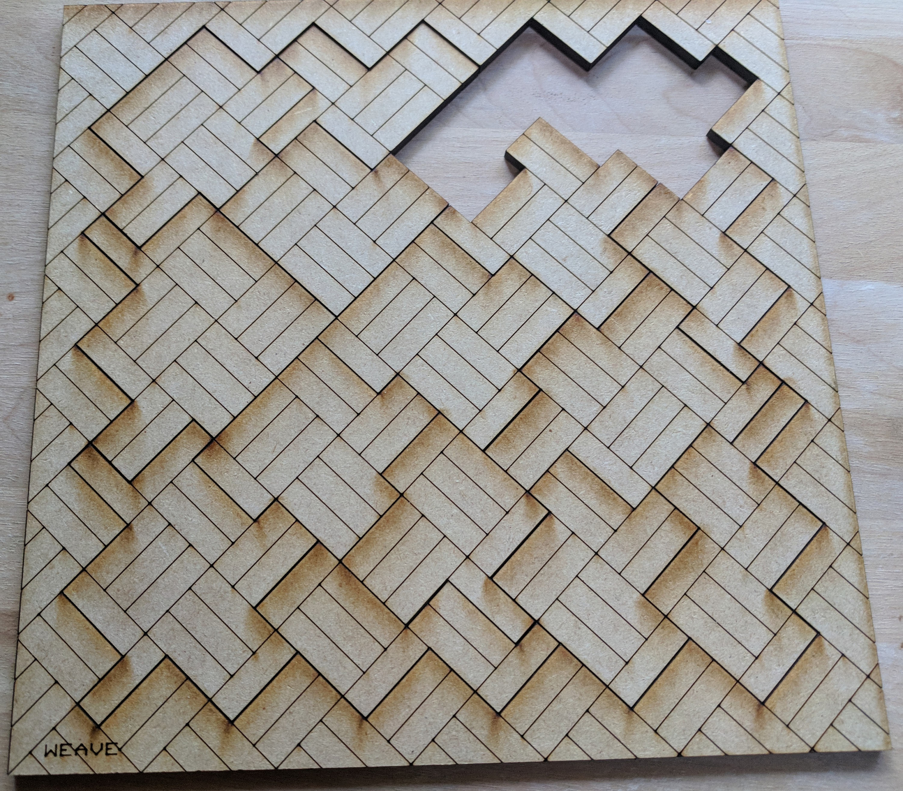 16 Piece "weave" Tessellation Laser Cut Jigsaw Puzzle DIGITAL FILE - Etsy