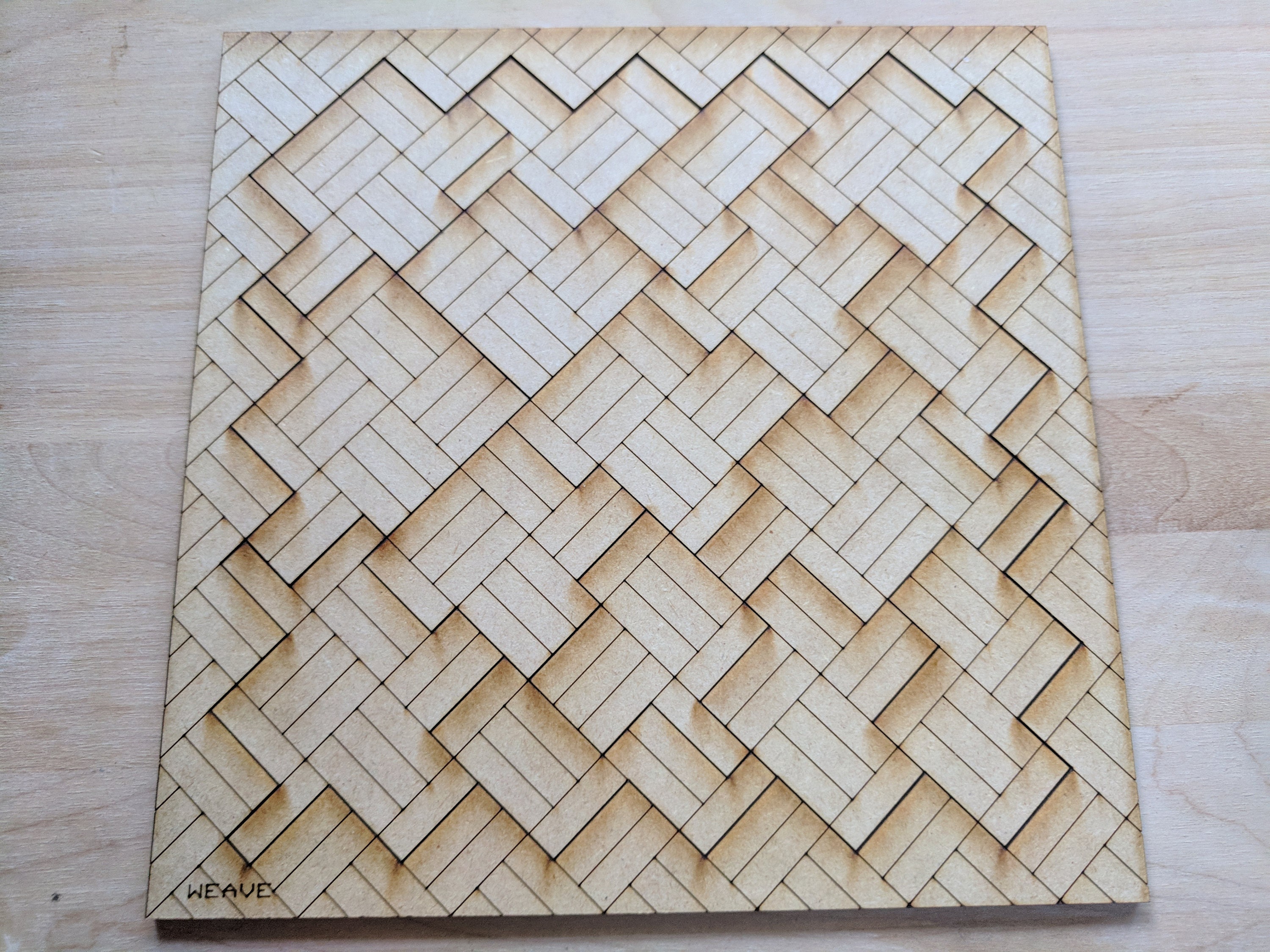 16 Piece "weave" Tessellation Laser Cut Jigsaw Puzzle DIGITAL FILE - Etsy