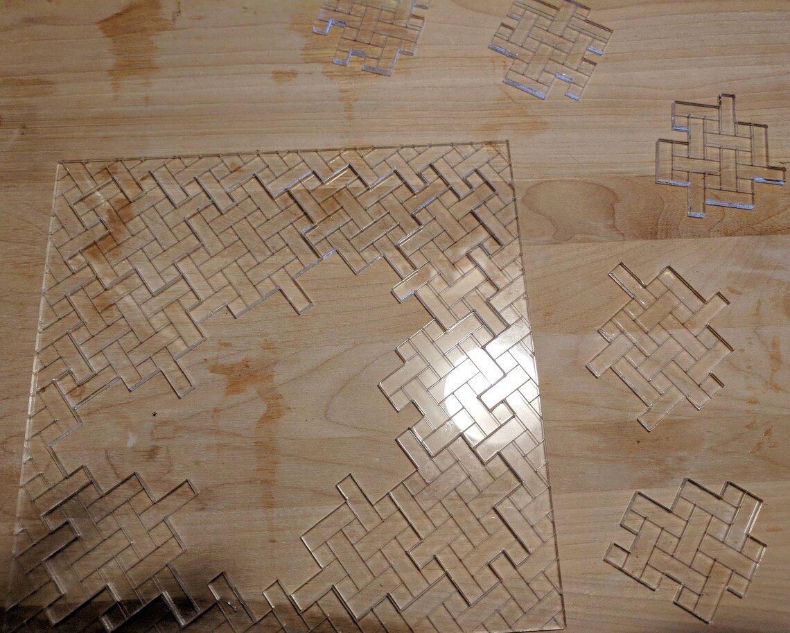 14 Piece "weave 2" Laser Cut Jigsaw Puzzle DIGITAL FILE - Etsy