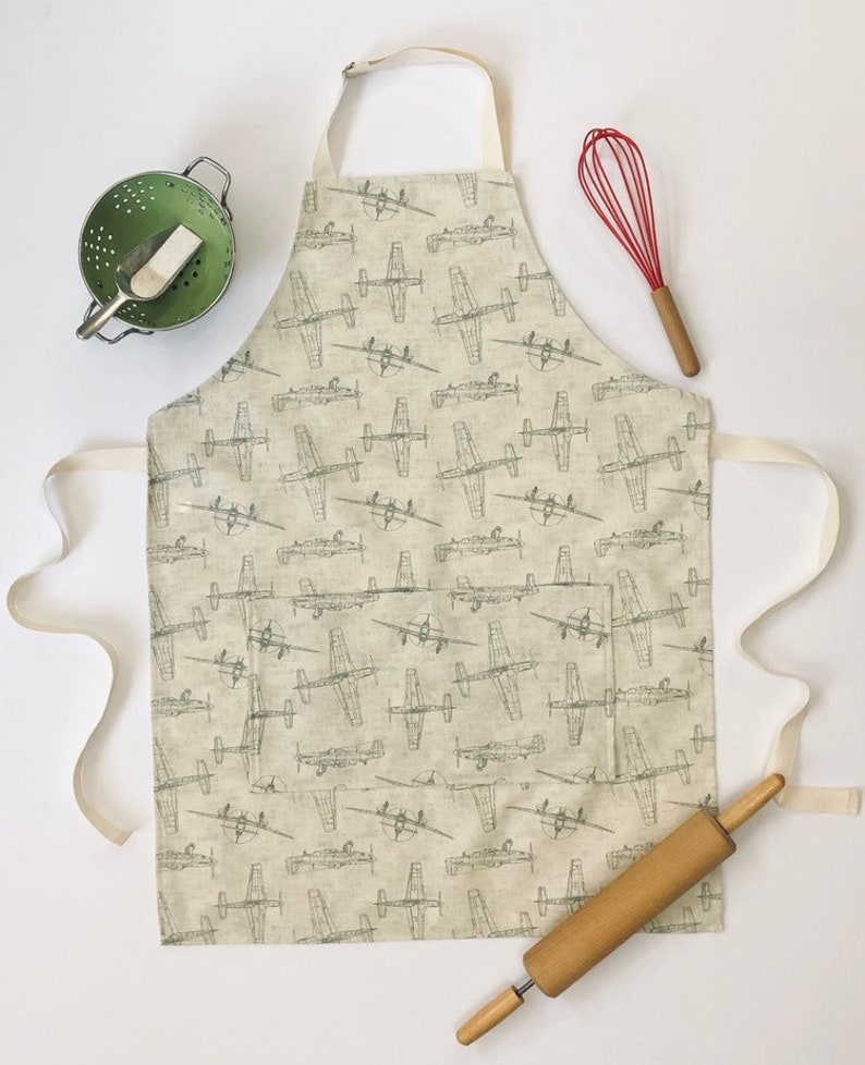 Airplane Apron // Men's Apron // Women's Apron // Kitchen Apron ...