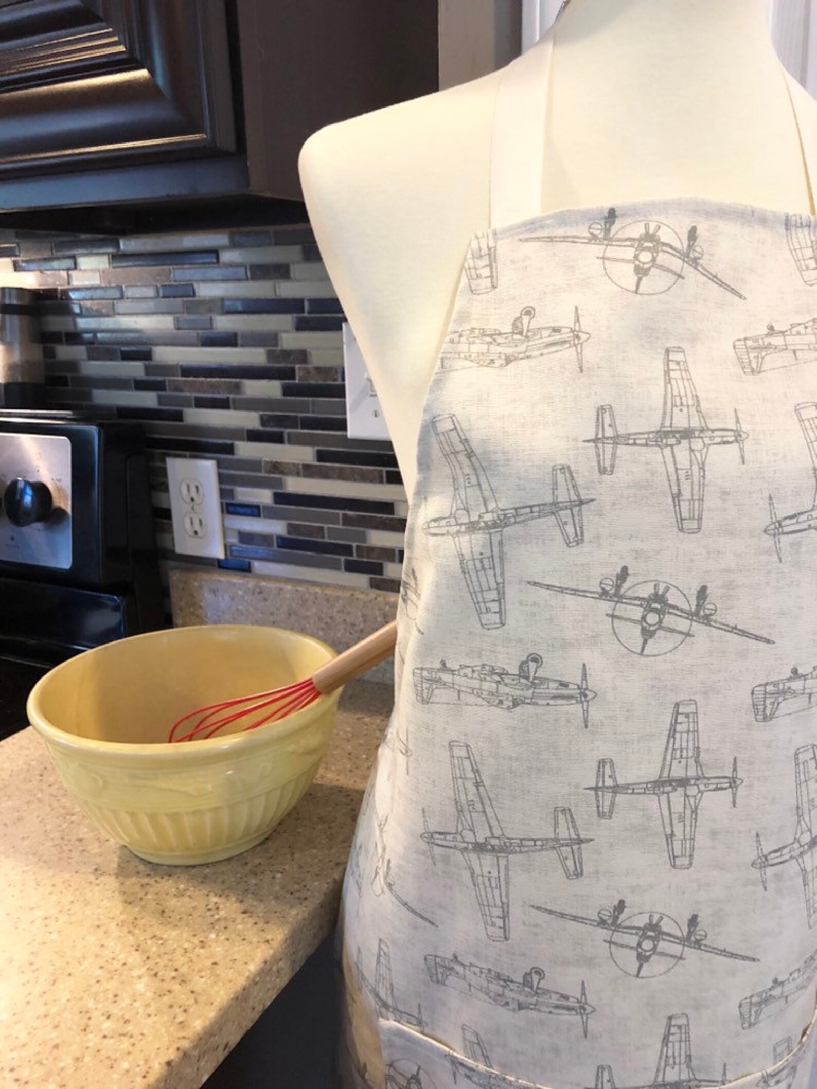 Airplane Apron // Men's Apron // Women's Apron // Kitchen Apron ...