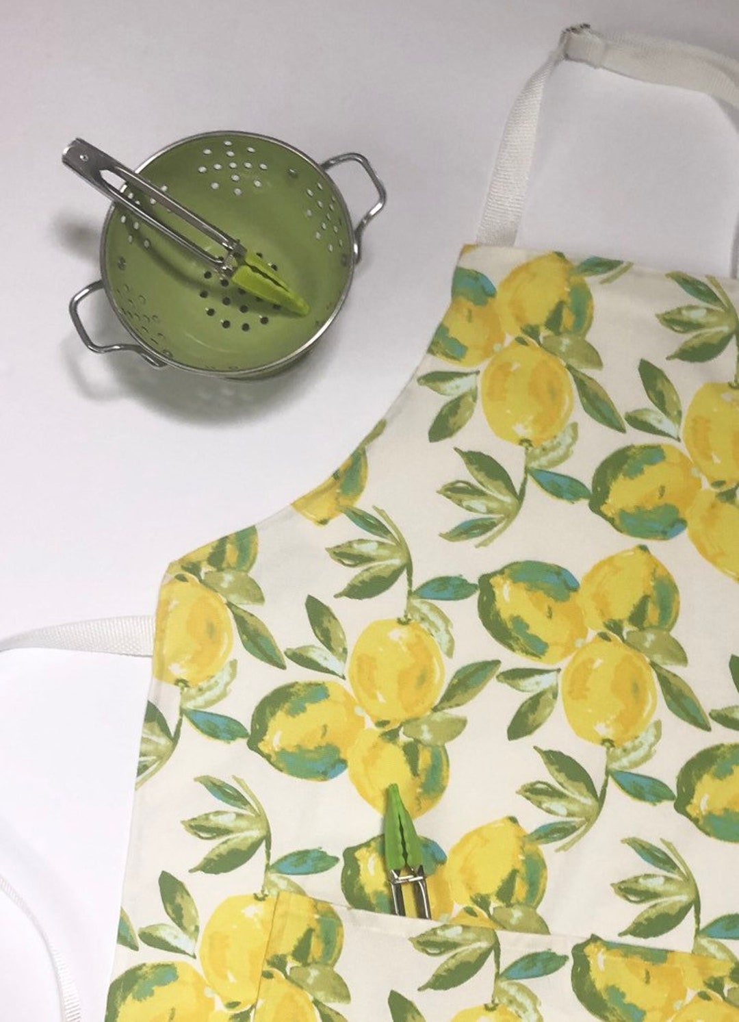 Canvas Lemon Apron // Women's Apron // Kitchen Apron // Fruit Kitchen ...