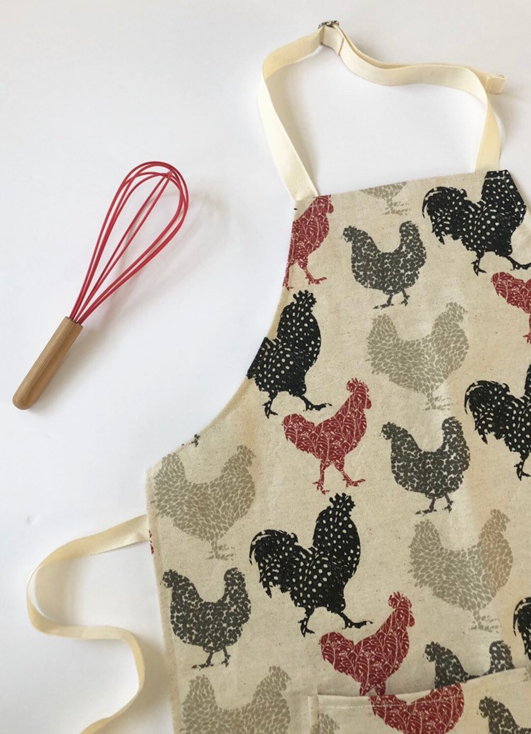 Rooster Check Apron // Women's Apron // Men's Apron // Kitchen Apron ...