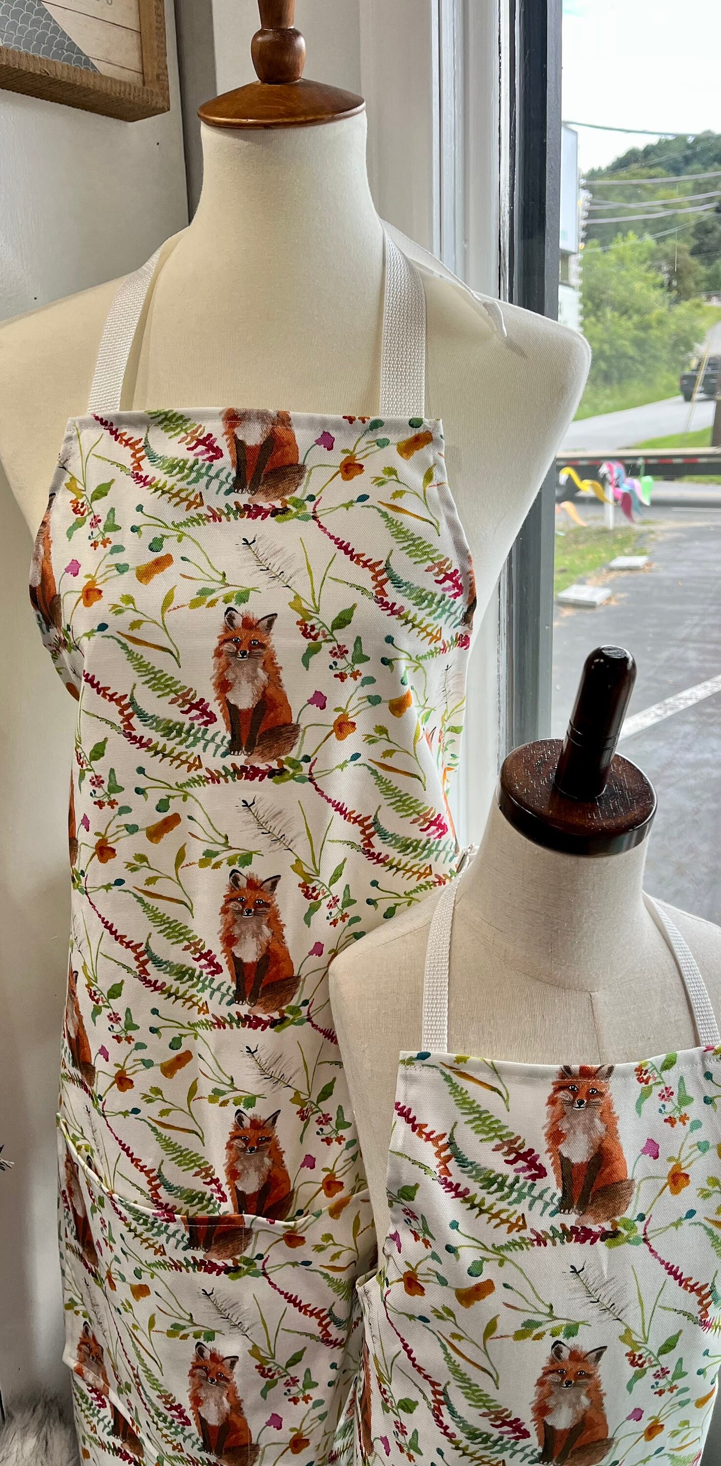 Fox Apron // Women's Apron // Kitchen Apron // Woodland - Etsy
