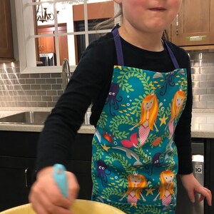 Mermaid Children's Apron // Kids Apron // Craft Apron for Kids ...