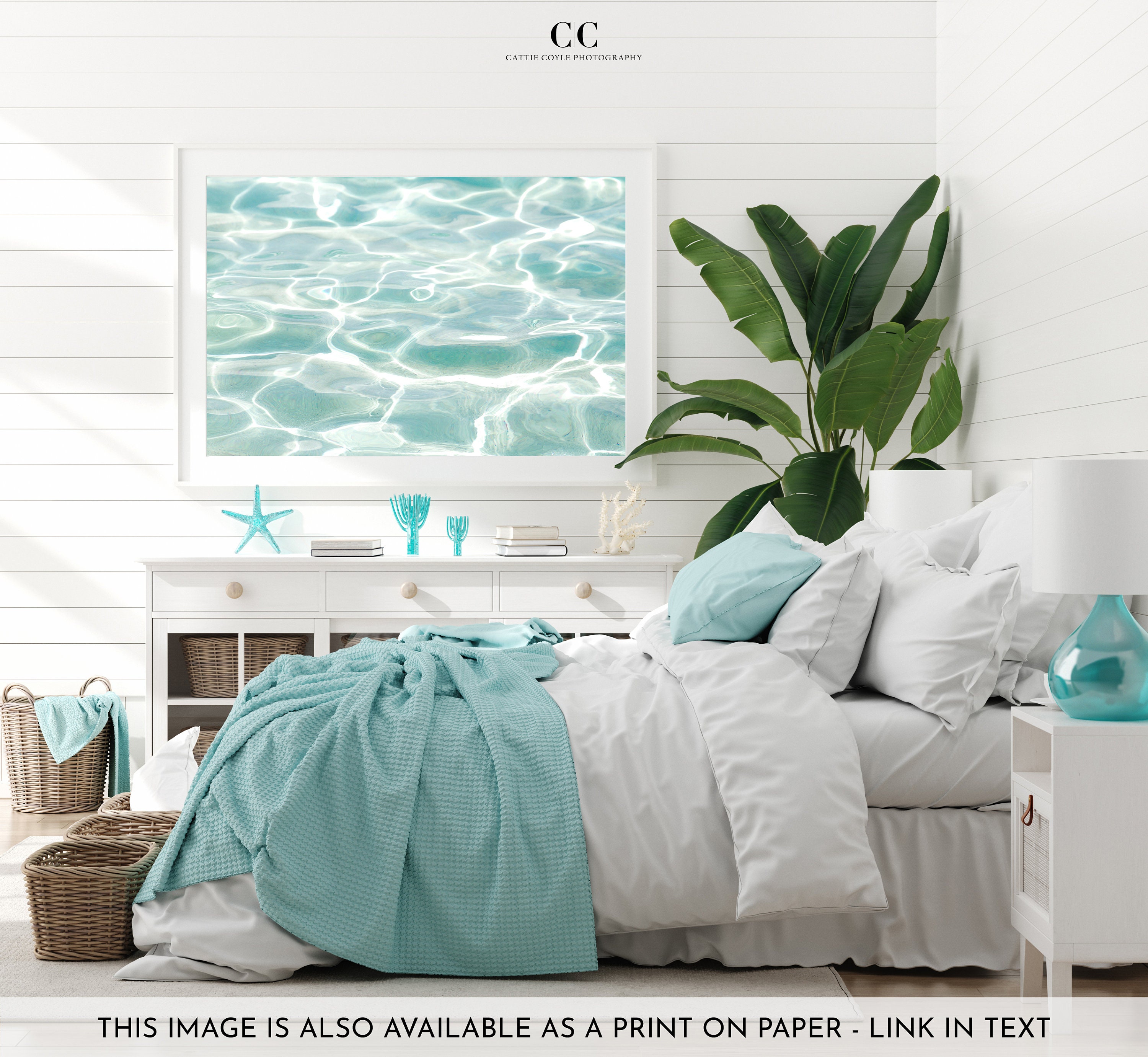 Acrylic Glass Triptych Wall Art Ocean Photography Set of 3 Panels Oversized 3 Piece Art Set ...