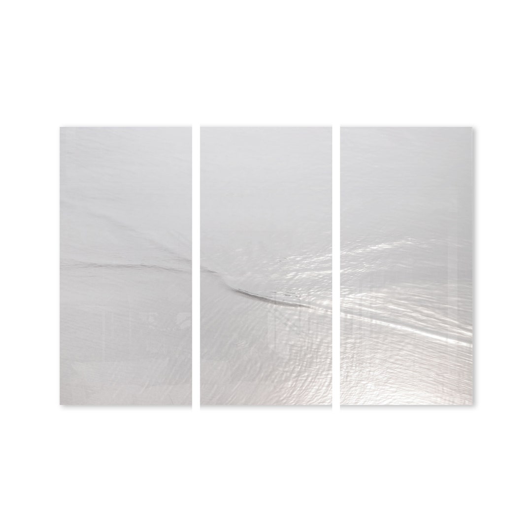 Three Piece Acrylic Glass Wall Art – Large Water Photography Triptych ...