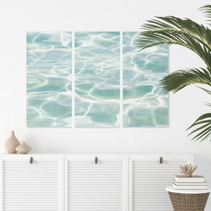 Acrylic Glass Triptych Wall Art – Ocean Photography – Set of 3 Panels – Oversized 3 Piece Art ...