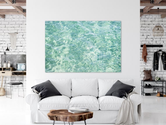 Seafoam Green Acrylic Glass Print Abstract Water Photography | Etsy