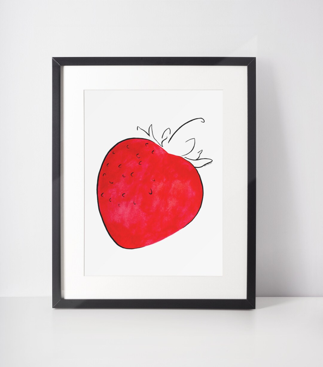 Reach Celeste Berry Line Art Print Video Game Wall Art in Minimalist ...