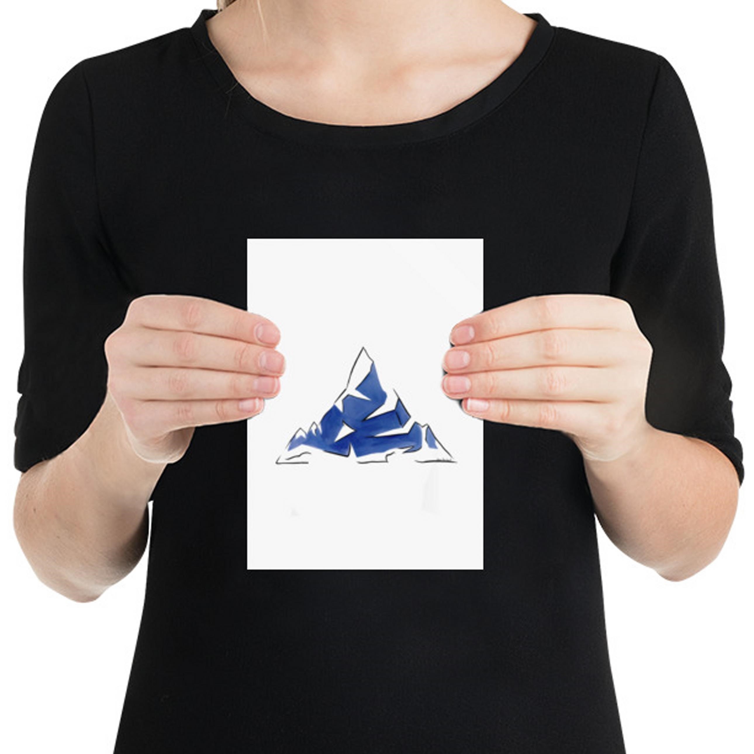 Climb - Celeste Mountain Line Art Print - Video Game Wall Art in ...