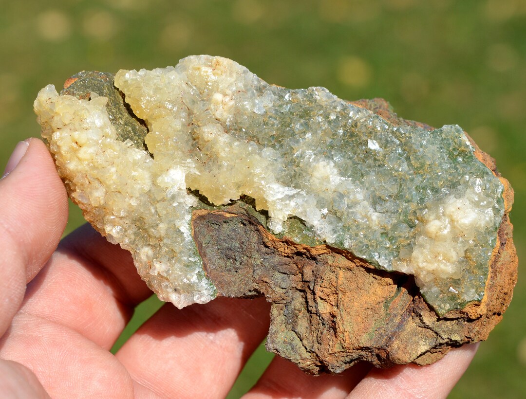 Conichalcite & Limonite Calcite 165 Grams Ojuela Mine, Mapimí, Mapimí ...