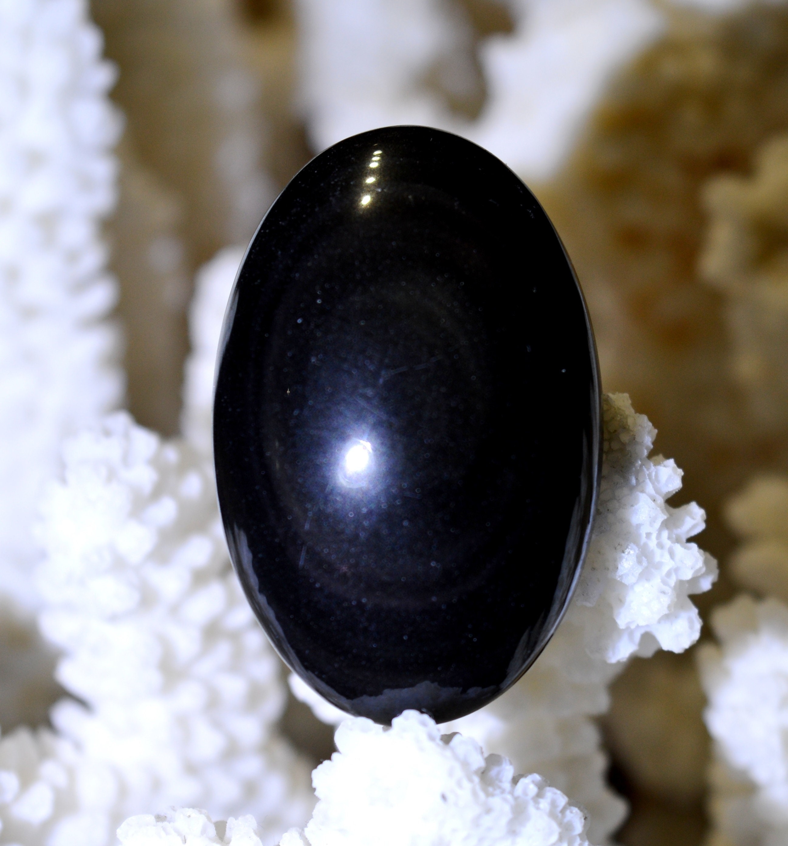 Obsidian celestial eye 55 carats - cabochon natural stone - Mexico // CD3