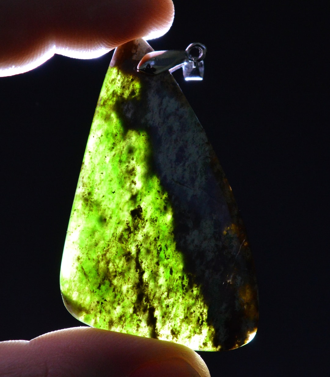 Calcedon Chrome 74 Carats Cabochon Pendant Natural Stone - Etsy UK